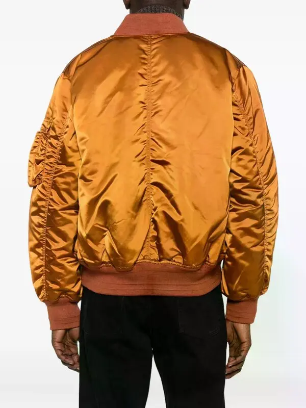 ÉTUDES STUDIO Logo-embroidered Satin Bomber Jacket