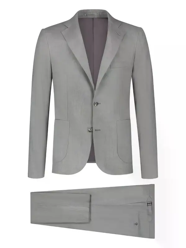 PAUL ZEIST Notched-lapel Single-breasted Suit - Grey