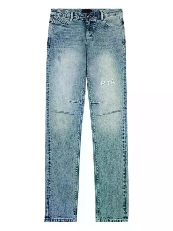 RtA Bryant Distressed Bootcut Jeans
