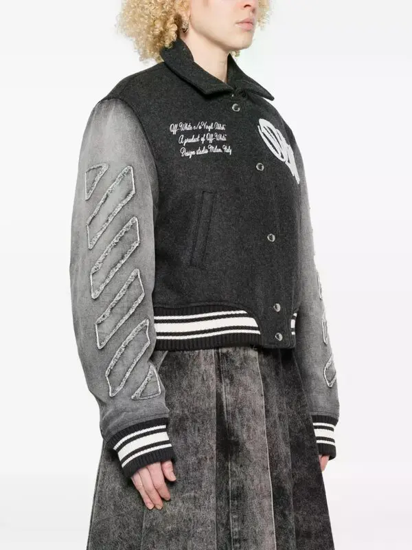 Off-White Varsity-style Bomber Jacket