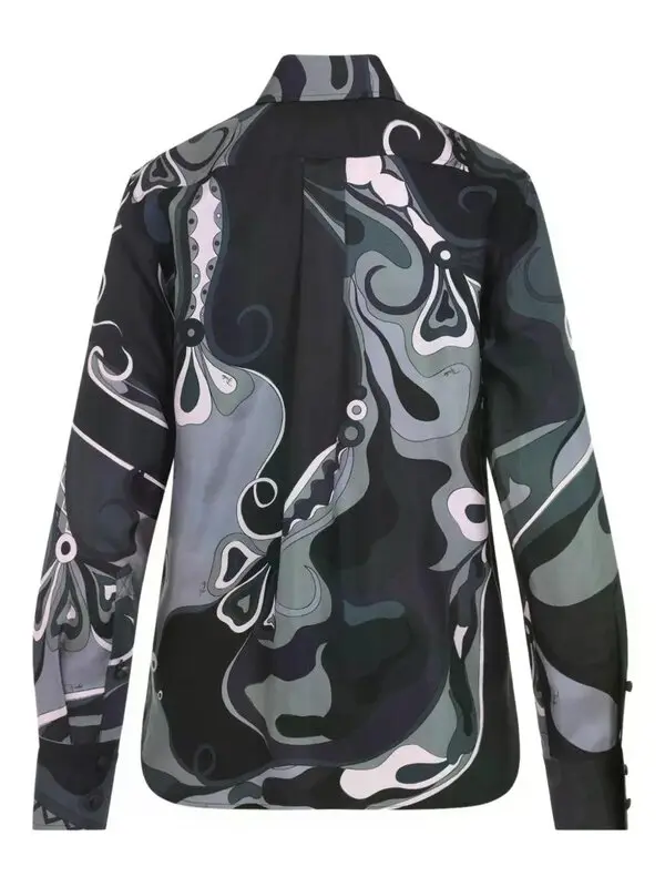 Emilio Pucci Abstract-print Silk Shirt