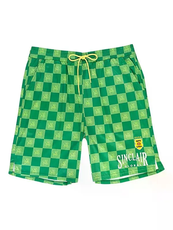 SINCLAIR Checkered Track Shorts