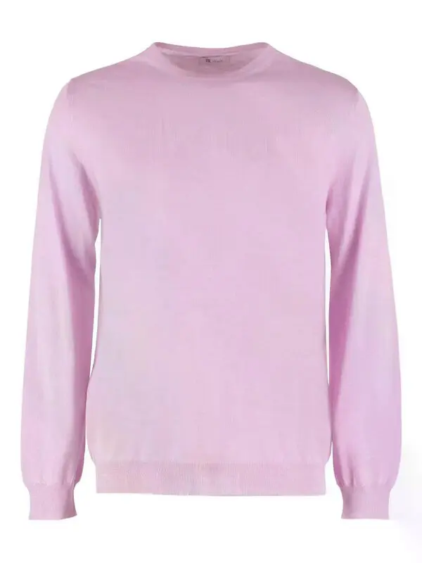THE (ALPHABET) Ribbed-trim Sweater - Pink