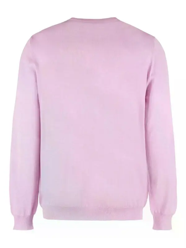 THE (ALPHABET) Ribbed-trim Sweater - Pink