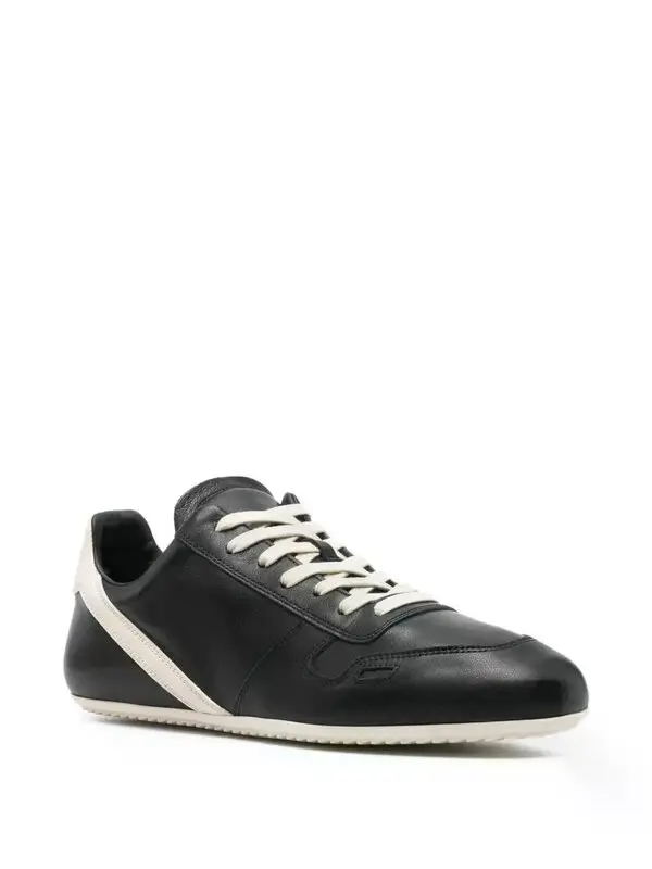 Rick Owens Minimalist Lace-up Sneakers - Black