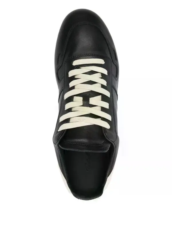 Rick Owens Minimalist Lace-up Sneakers - Black