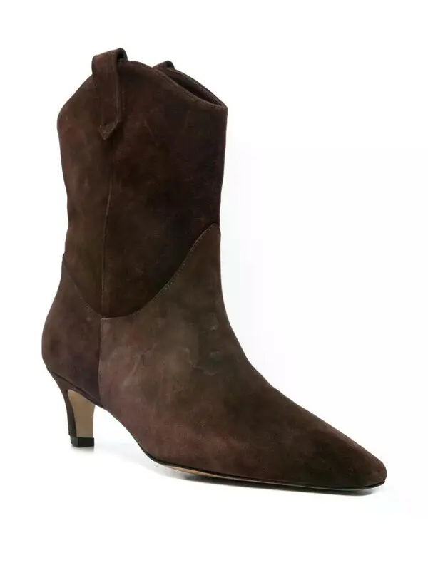 BIBI LOU Pointed-toe Suede Ankle Boots