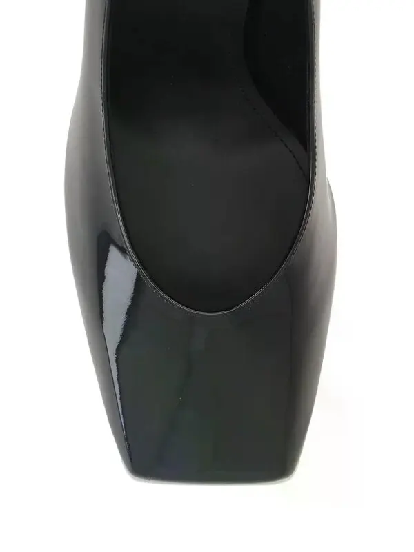 Givenchy 94mm Patent-leather Square-toe Heeled Pumps