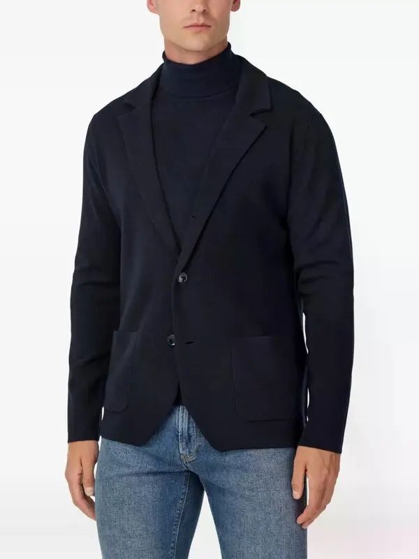 Boggi Milano Knitted Wool Single-breasted Blazer