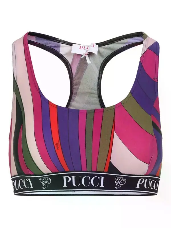 Emilio Pucci Racer-back Sports Bra - Pink