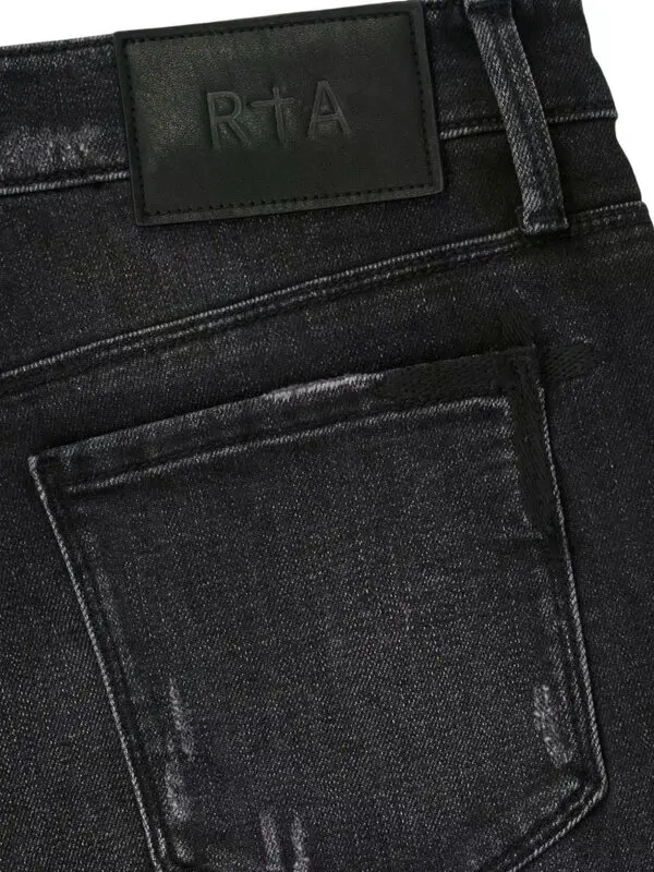 RtA Clayton Faded Skinny Jeans - Black