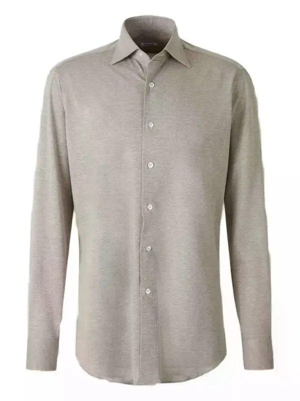 FRAY Pique-cotton Shirt - Neutrals