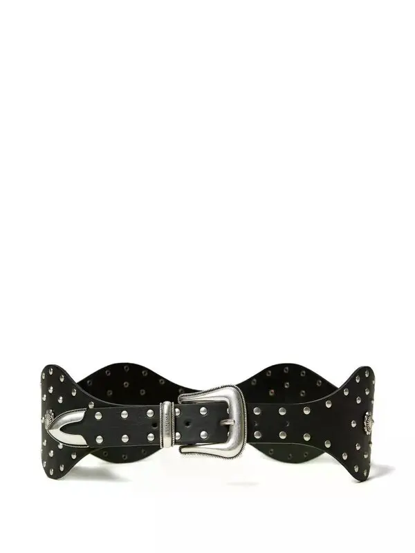 TWINSET Stud-embellished Wave Belt - Black