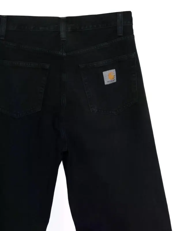 Carhartt Work In Progress Straight Leg Cotton Jeans - Blue