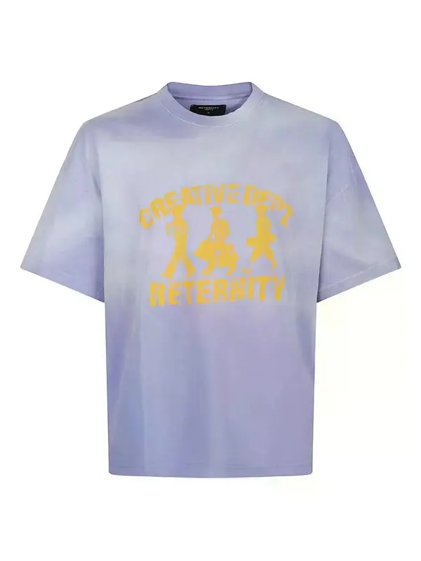 RETERNITY Tie-dye Graphic-print T-shirt - Purple