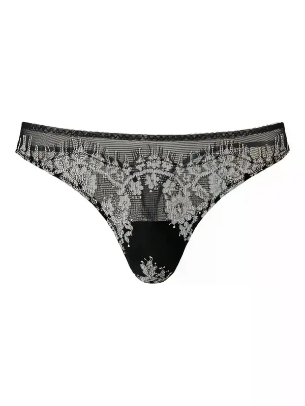 TWINSET Lace-insert G-string Thong