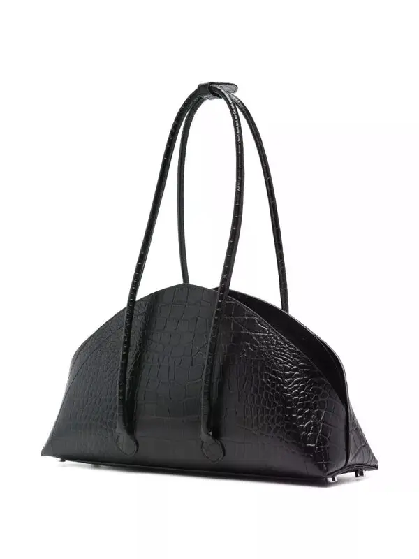 FEDERICO CINA Crocodile-effect Leather Tote Bag