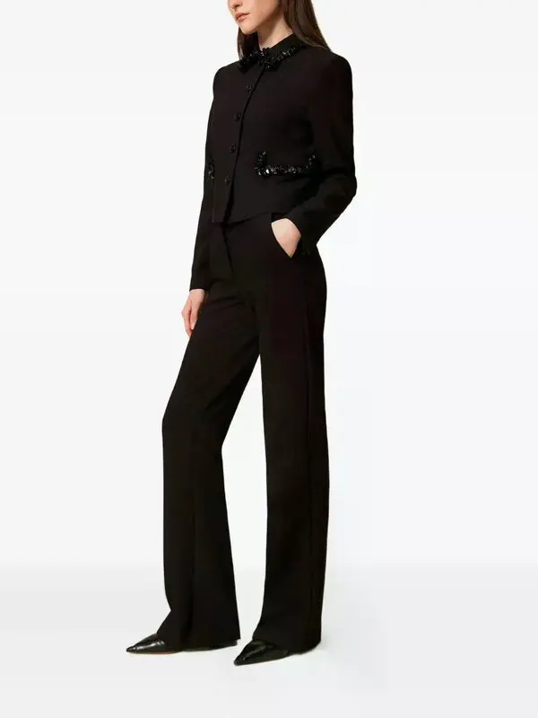 TWINSET Flared Side-pocket Trousers