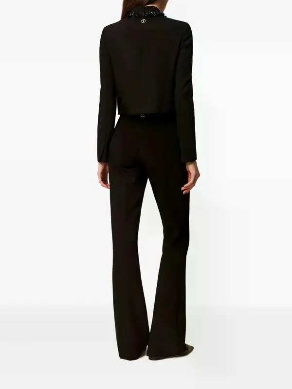 TWINSET Flared Side-pocket Trousers
