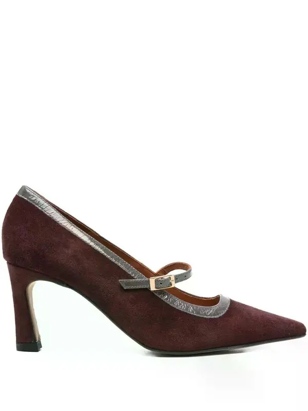 ANGEL ALARCON Pointed-toe Buckled Pumps
