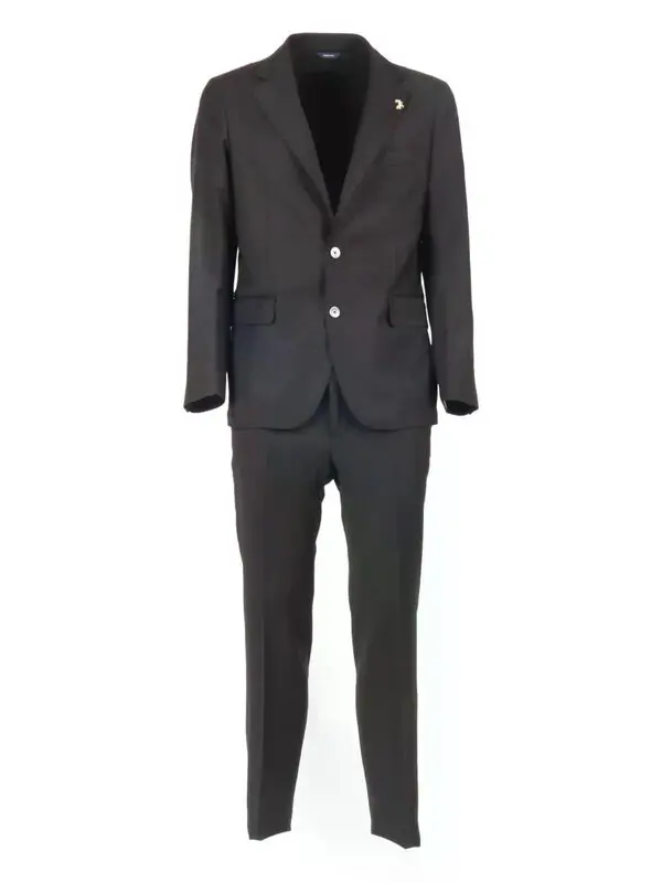TOMBOLINI Notched-lapel Single-breasted Suit - Black