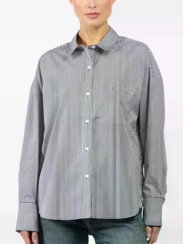 ARLO MOTT Striped Button-down Shirt