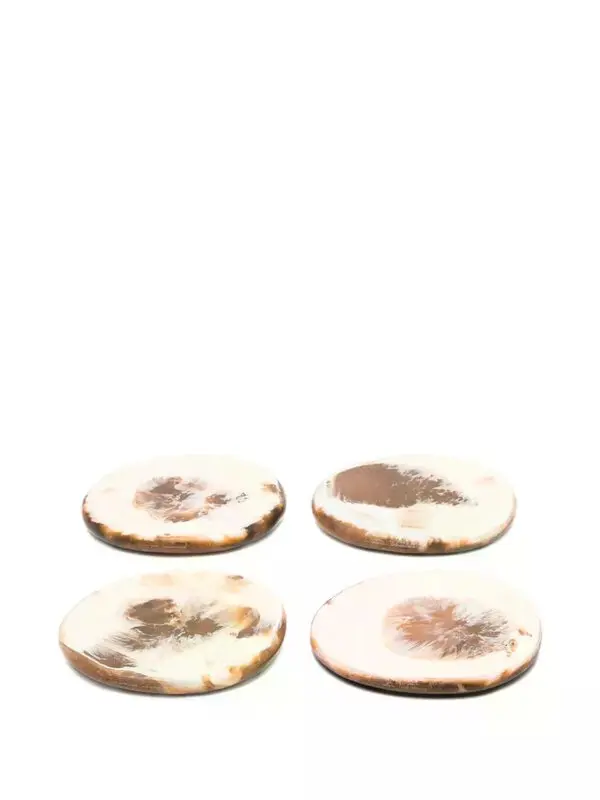 Dinosaur Designs Marble-effect Coasters - Neutrals