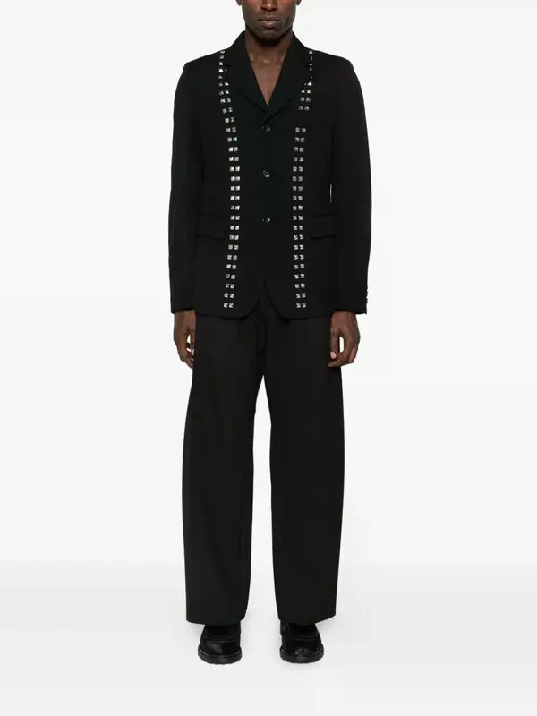 BLACK COMME DES GARÇONS Studded Single-breasted Jacket