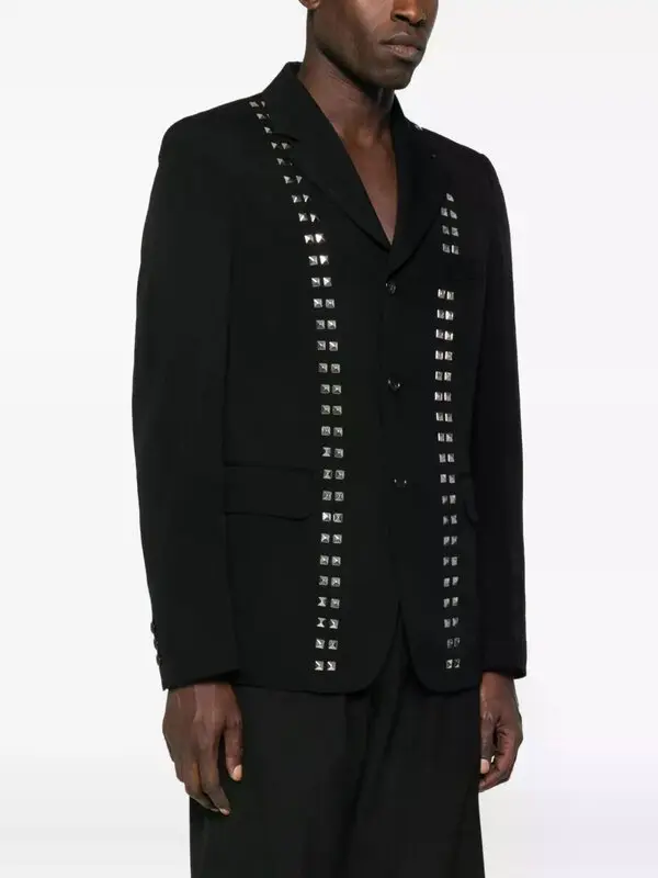 BLACK COMME DES GARÇONS Studded Single-breasted Jacket
