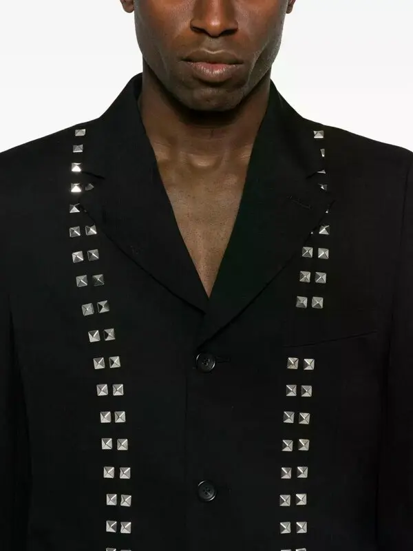 BLACK COMME DES GARÇONS Studded Single-breasted Jacket