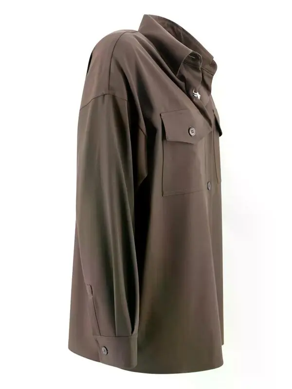 Max Mara Double-pocket Virgin Wool Shirt