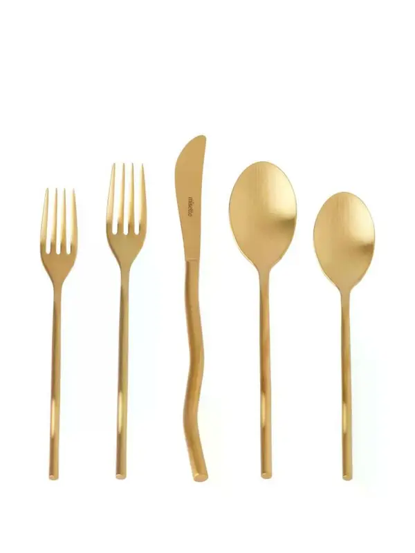 MISETTE Squiggle Matte Cutlery - Gold