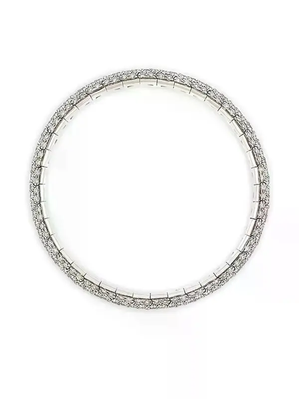 MATTIA CIELO 18k White Gold Universo Diamond Bracelet - Silver