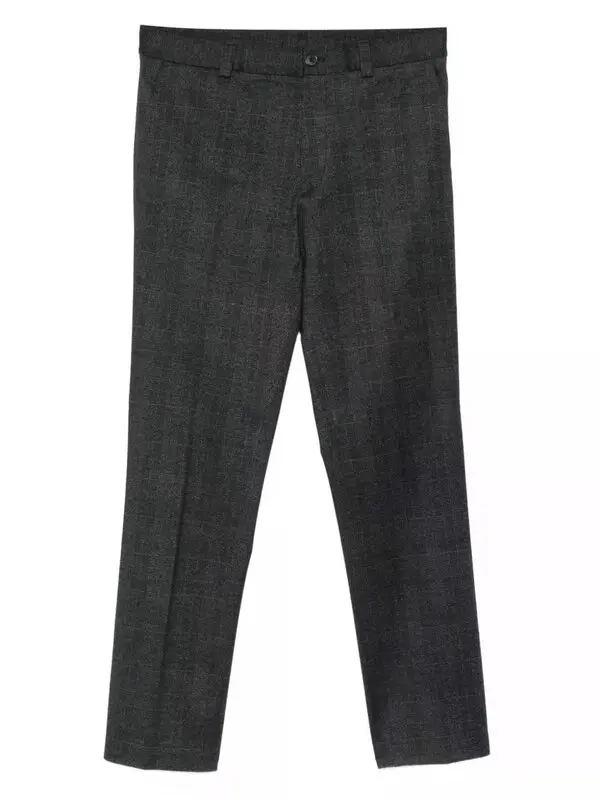 Hugo Straight-leg Checked Trousers