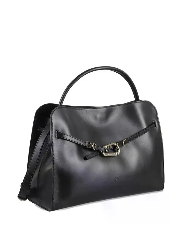 FRANCESCO BIASIA Always-on Clasp-detail Leather Tote Bag