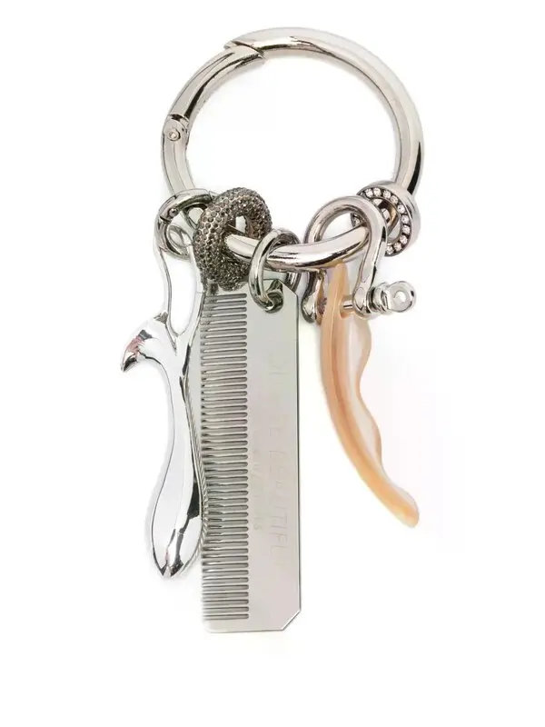 Benedetta Bruzziches Comb-charm Keyring - Silver