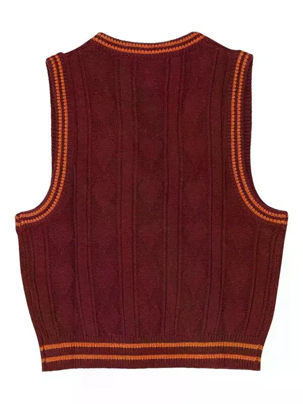 SINCLAIR Cable-knit V-neck Vest