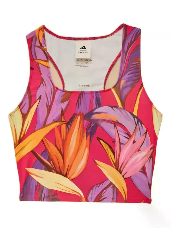 Farm Rio Floral-print Tank Top - Pink
