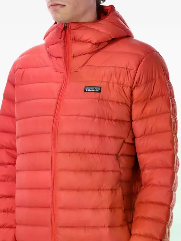 Patagonia Down Sweater Hooded Jacket - Red