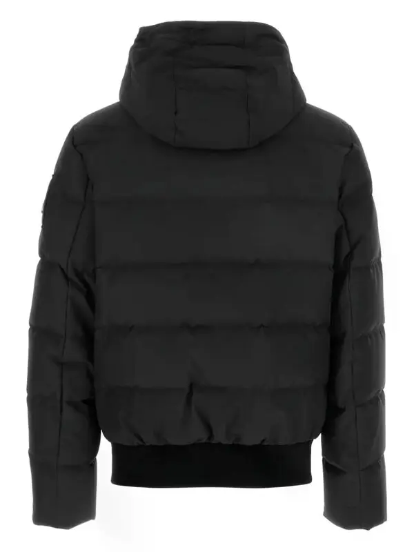 Moose Knuckles Cloud Hooded Bomber Jacket - Black