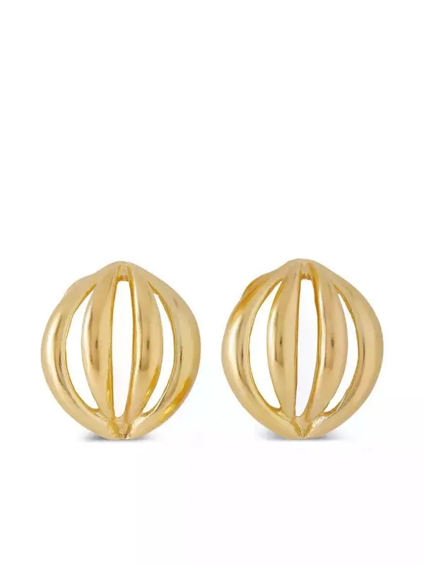 YSSO Flower Bud Stud Earrings - Gold
