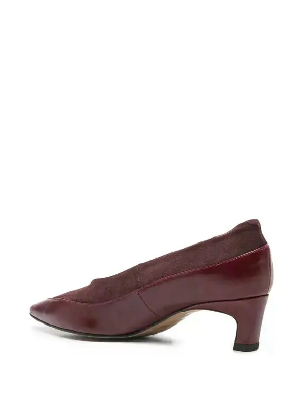 ANGEL ALARCON 40mm Pointed-toe Suede Pumps - Red