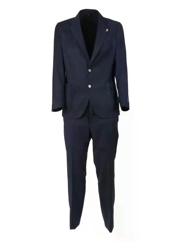 TOMBOLINI Notched-lapel Single-breasted Suit - Blue