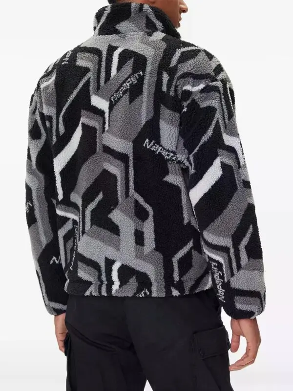 NAPAPIJRI Geometric-pattern Fleece Jacket