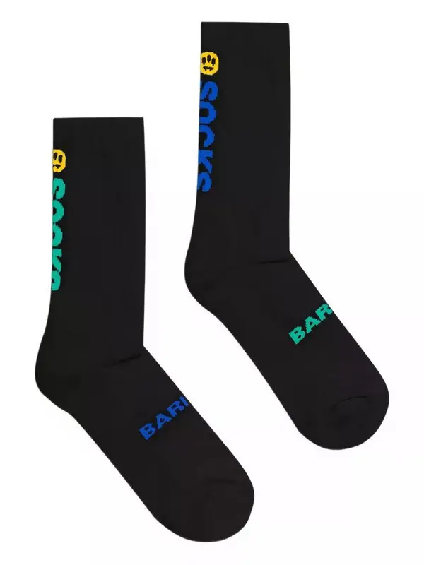BARROW Logo-embellished Socks - Black