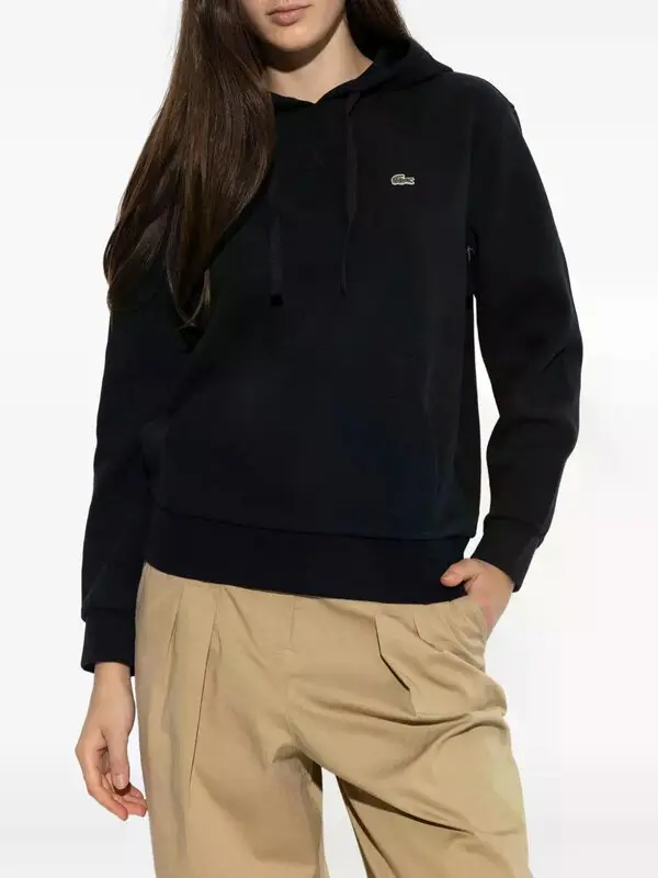 Lacoste Logo-detail Hoodie - Blue