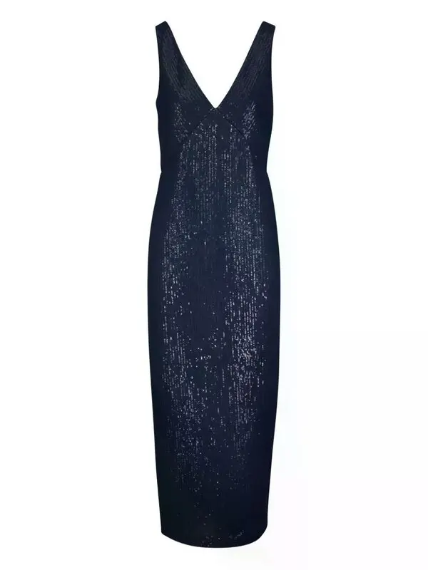 TWP V-neck Sequin Embellished Dress