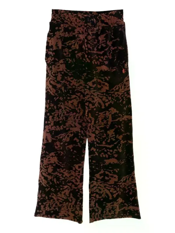 Études Studio Abstract-print Velour Trousers