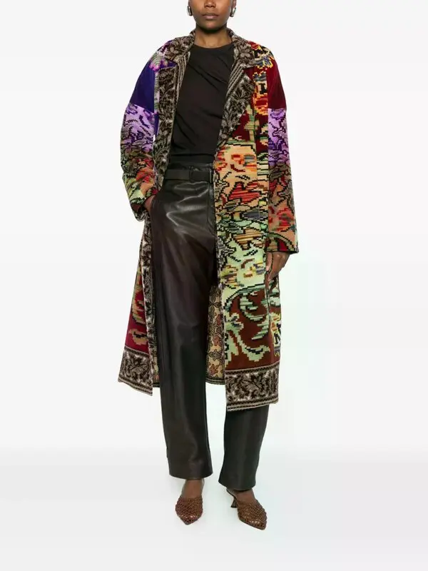 PIERRE-LOUIS MASCIA Patchwork Floral Coat