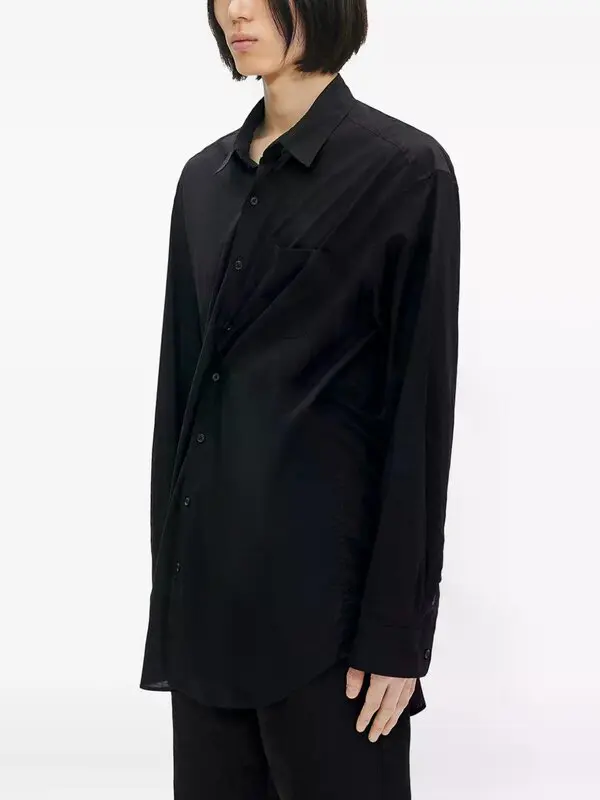 ANN DEMEULEMEESTER Draped Cotton Shirt